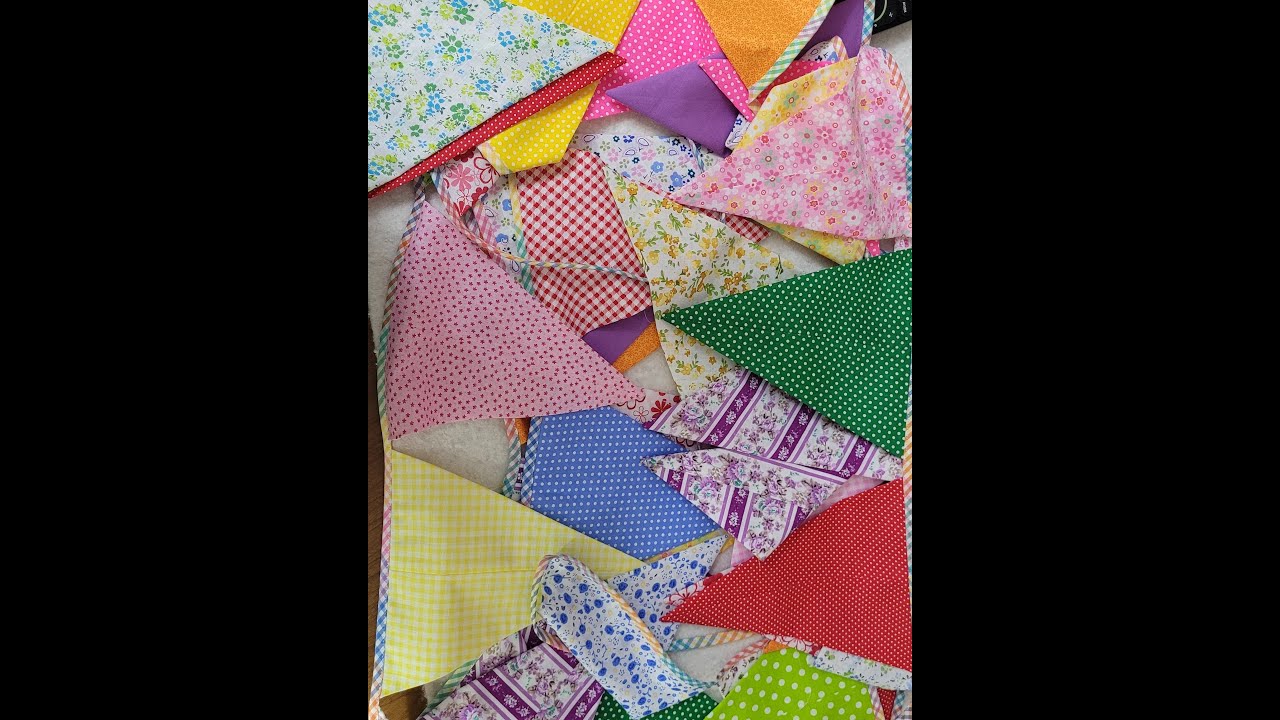 Como hacer banderines🚩 de tela para fiestas de cumpleaños🍰🎊🥳 decorar ...