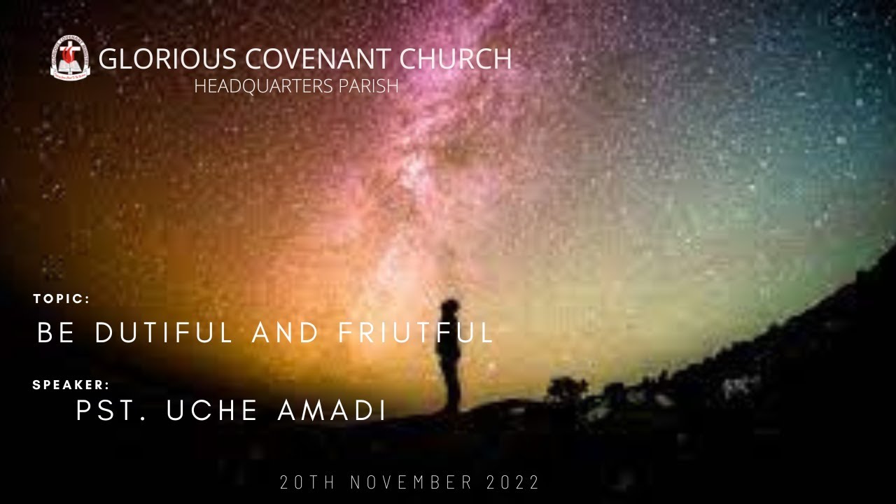 BE DUTIFUL AND FRUITFUL - YouTube