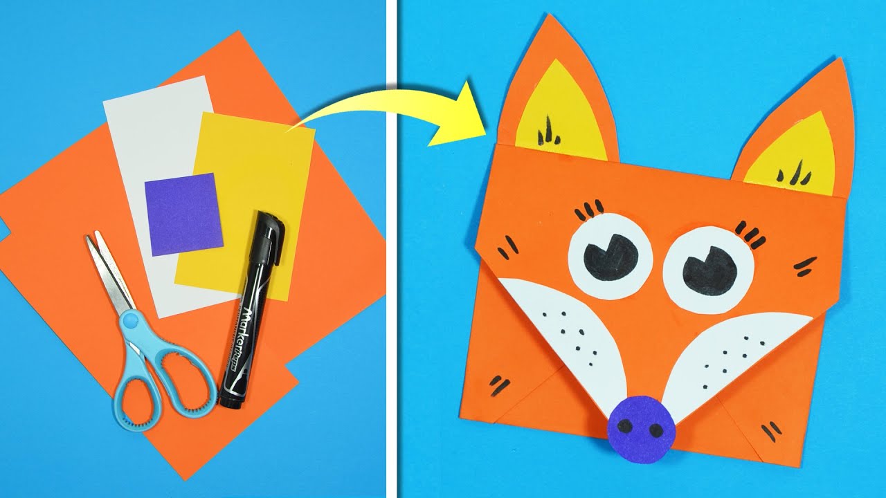 How To Make An Envelope Out Of Paper Fox Easy DIY - YouTube