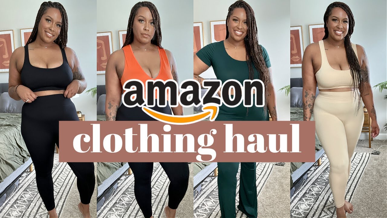 AMAZON MATCHING SETS AND TANK TOPS | END OF SUMMER FASHION HAUL | PLUS ...