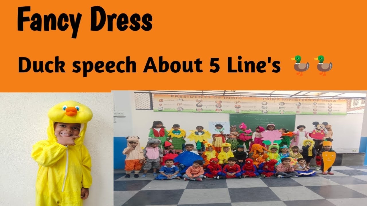 Fancy Dress||Duck Speech About 5 Line's||kids Fancy dress #2024 # ...