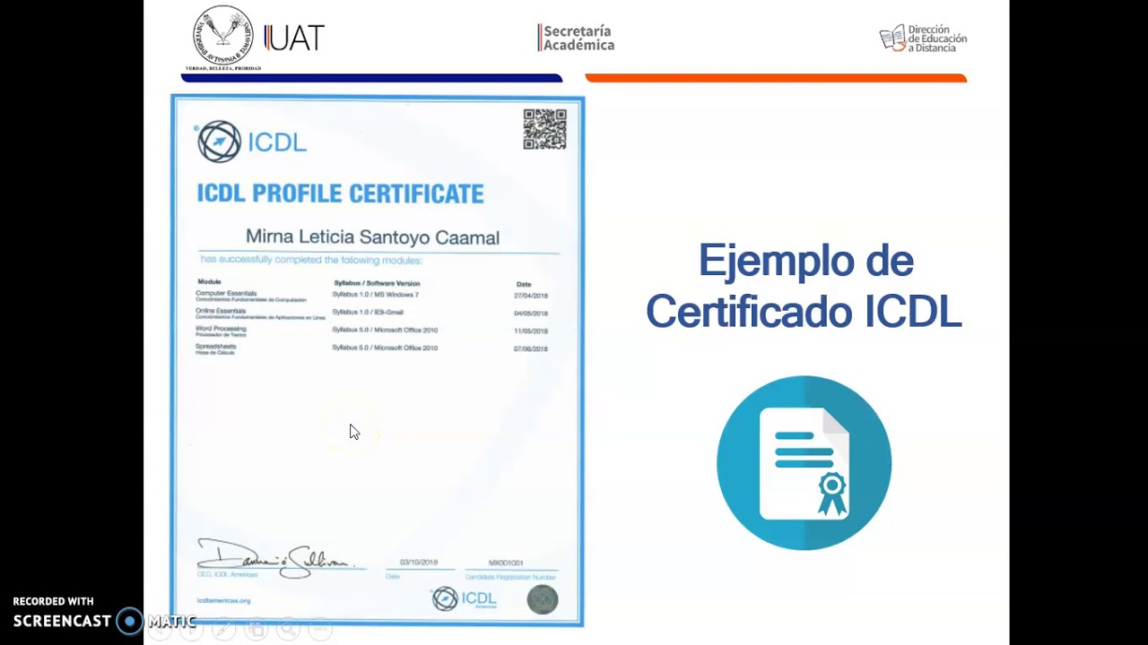 10 Certificado ICDL - YouTube