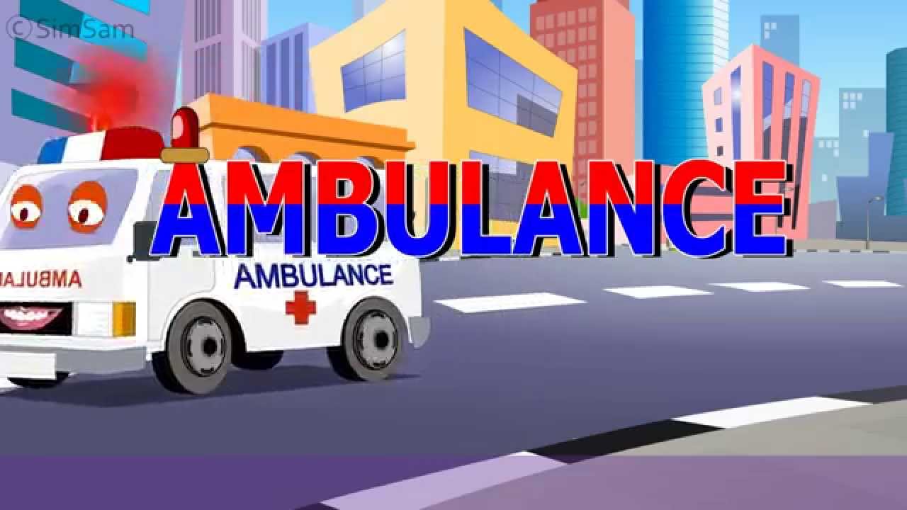 Ambulance Nursery Rhyme for kids to learn about ambulance - YouTube