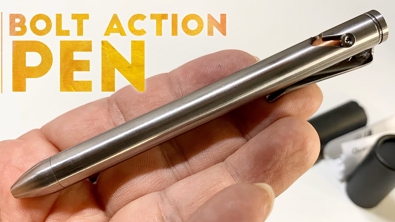 Polished Titanium Bolt-Action REFYNE Pen Review - YouTube