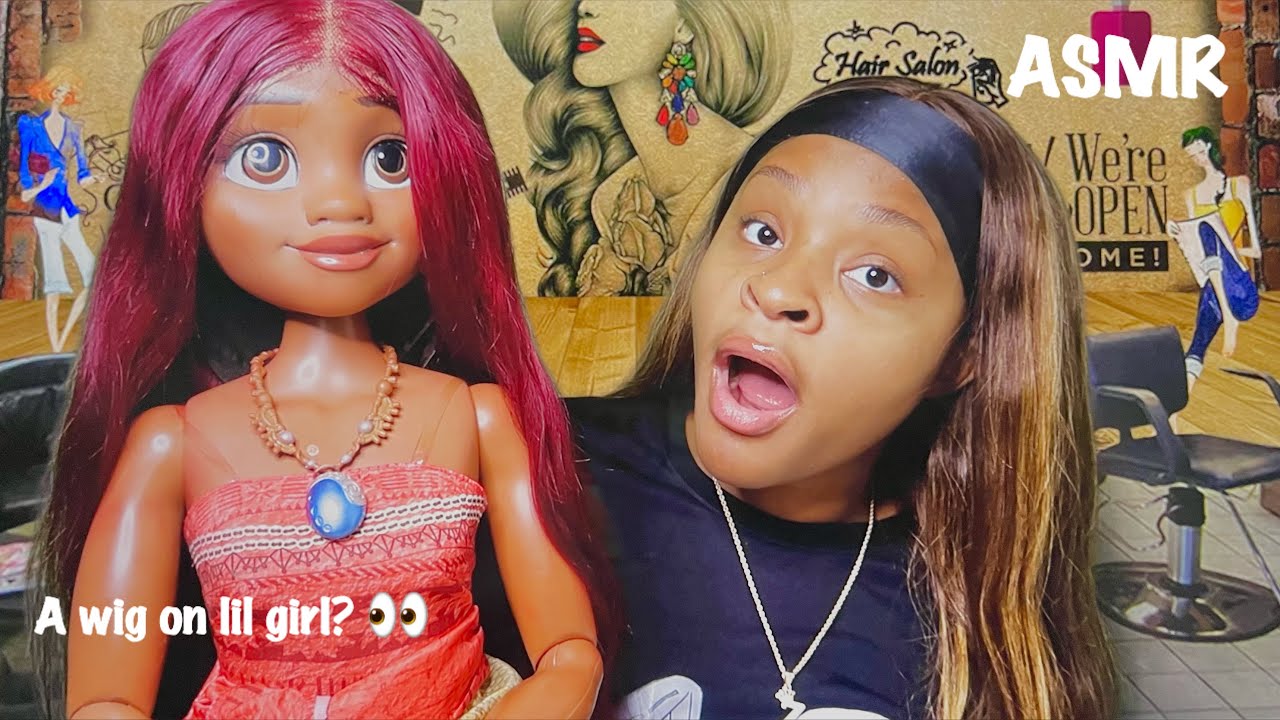 ASMR | Ghetto Hair Salon Worker Installs A Wig On Lil Girl Role Play! 😱 ...