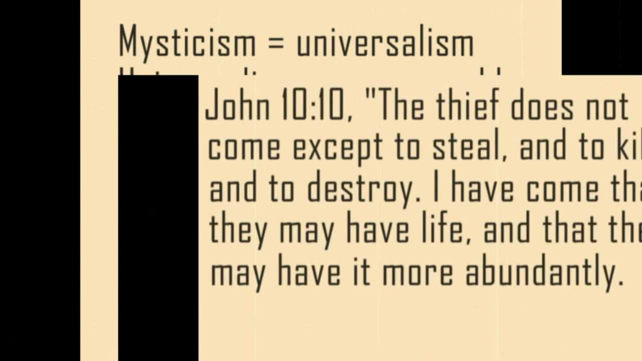 Universal Lies of universalism/unitarianism - YouTube