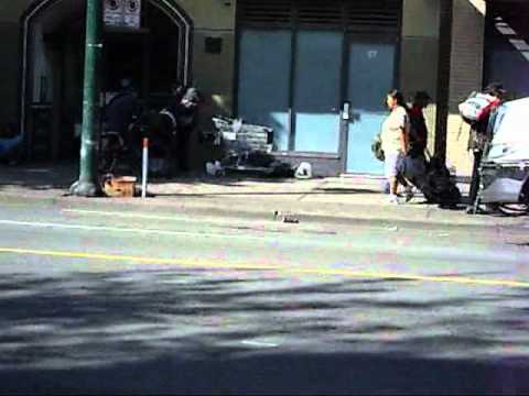 Homeless Vancouver Anti Poverty downtown eastside - YouTube