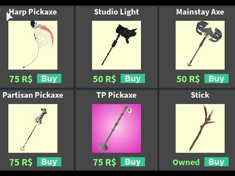 STRUCID NEW ITEM SHOP! NEW HARP PICKAXE FOR COINS! PUMPKIN TROOPER SKIN ...