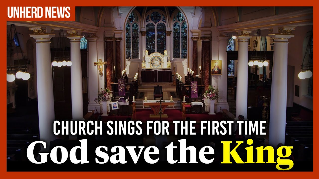 Church sings God save the King for the first time - YouTube