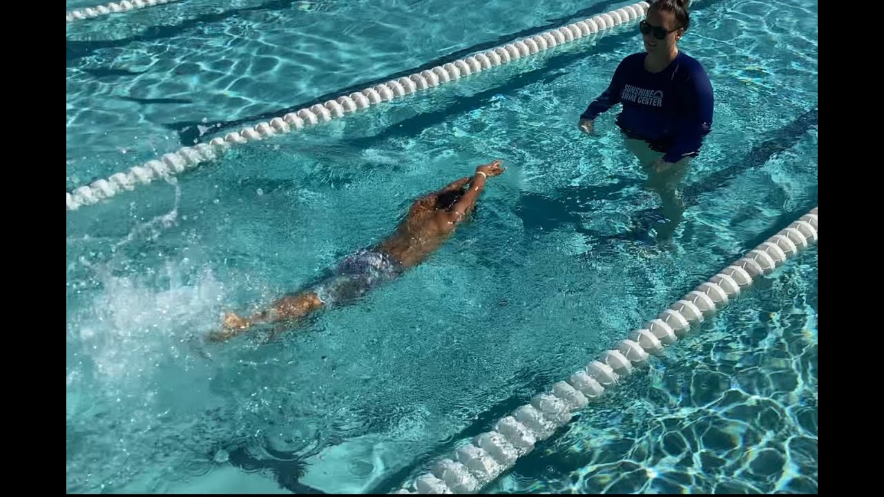 Sunshine Swim Center-Streamline Kick With a body Roll to a backfloat ...