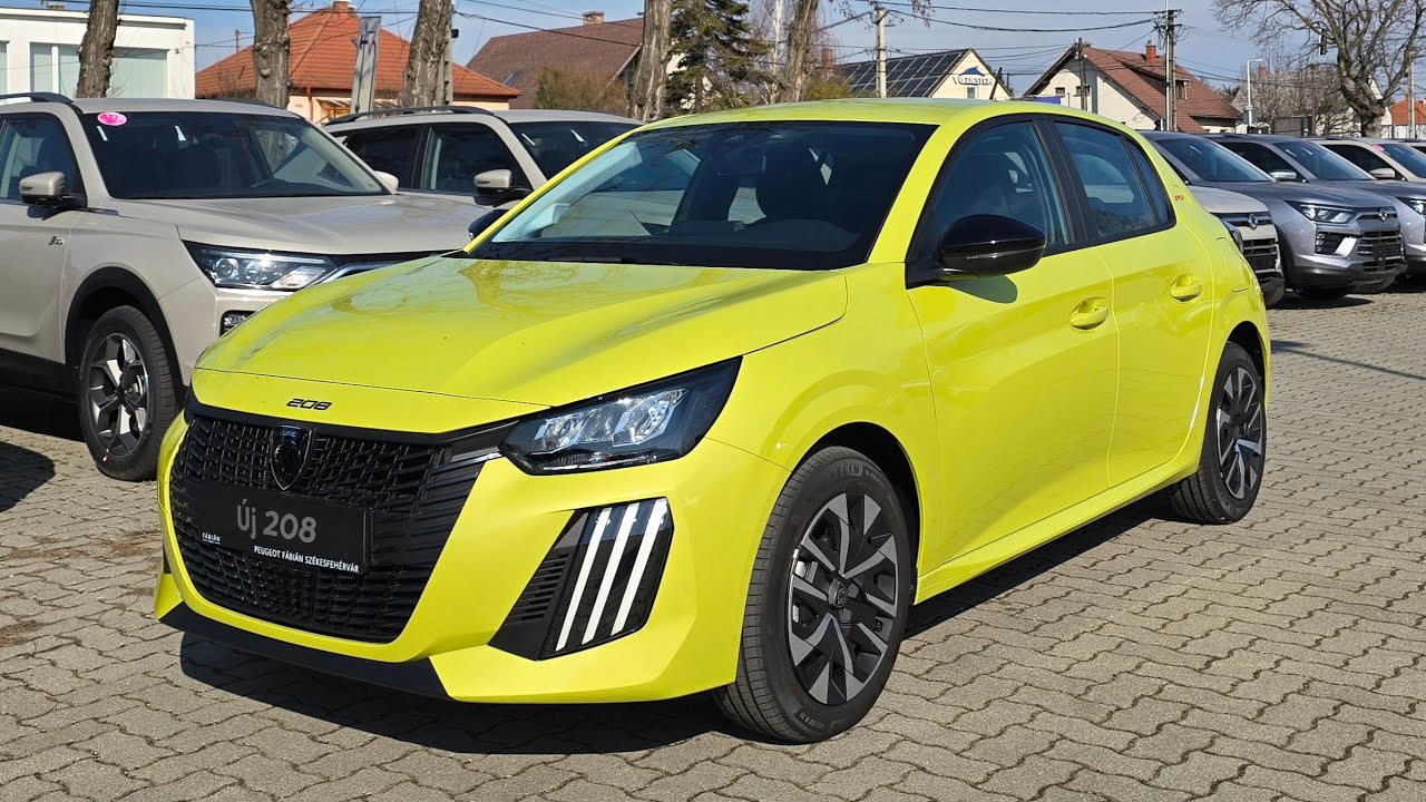 Facelift Peugeot 208 Style 1.2 PureTech 100 Agueda Yellow - YouTube