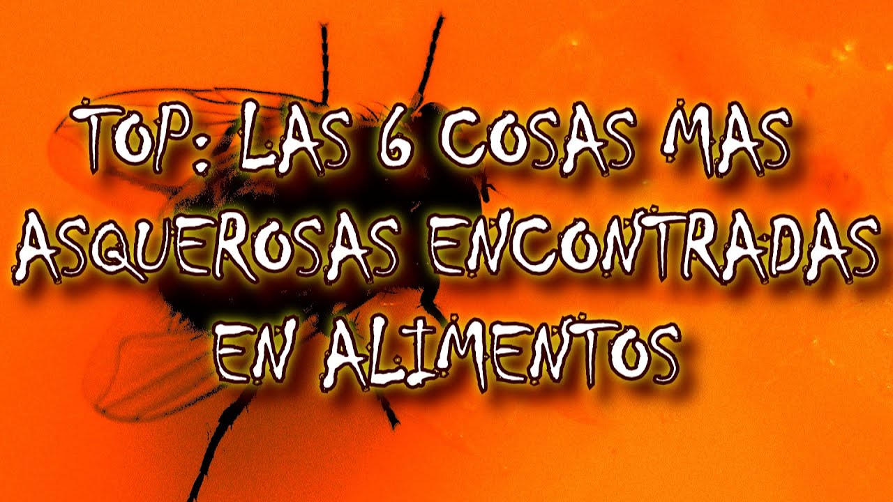 TOP: LAS 6 COSAS MAS ASQUEROSAS ENCONTRADAS EN ALIMENTOS. - YouTube