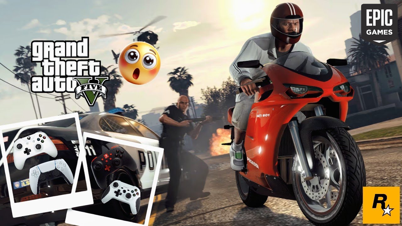 Como Jugar GTA V de EPIC GAMES con cualquier mando XBOX ONE/PS4/PS5 ...