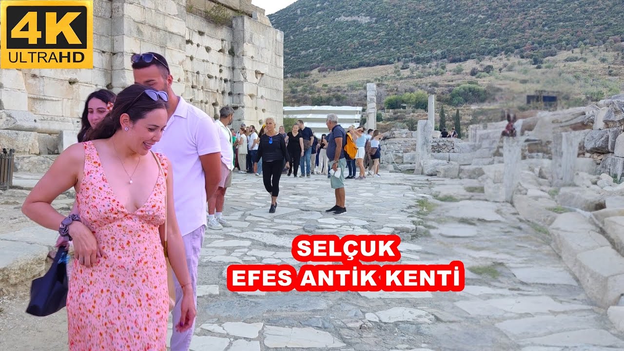 Ephesus Ancient City Holy City Walking Tour |4K UHD| EFES ANTİK KENTİ ...