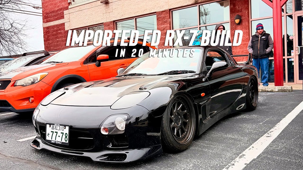 Building my JDM Mazda FD RX-7 in 20 MINUTES! | Air Suspension, Racing ...