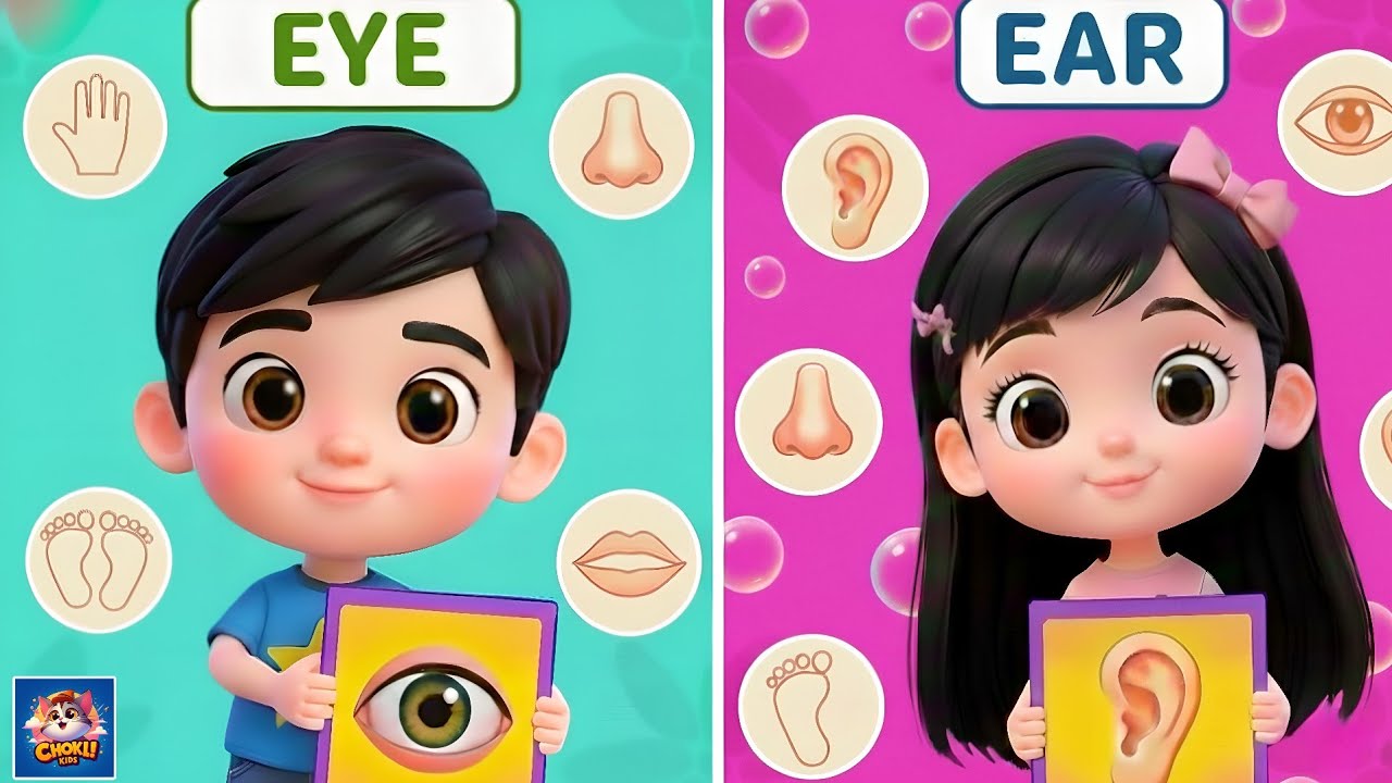 Learn Body Parts | Fun 3D Animated Song For Kids - YouTube