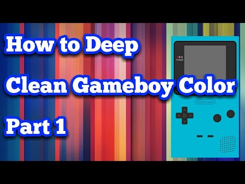 How to Deep Clean Gameboy Color Part 1 - YouTube