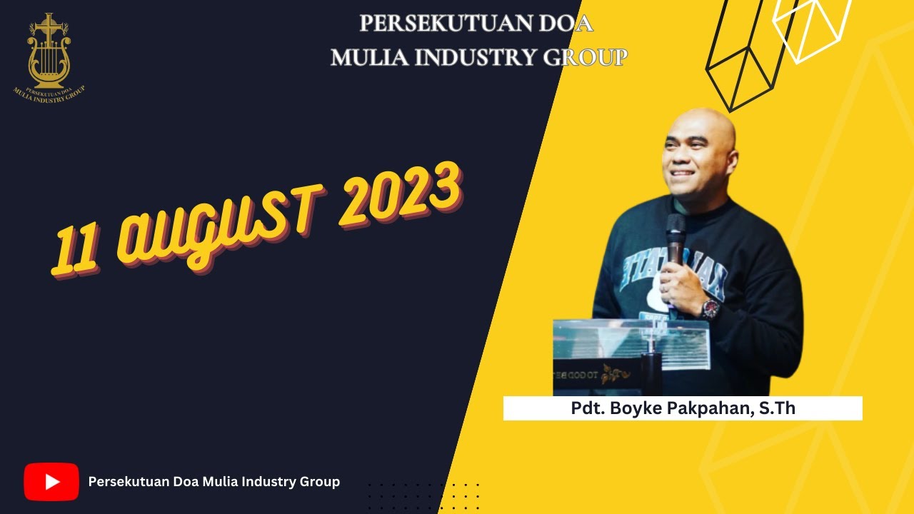 Pdt. Boyke Pakpahan, S.Th_UNDERSTANDING - PD Mulia Industry Group 11 ...