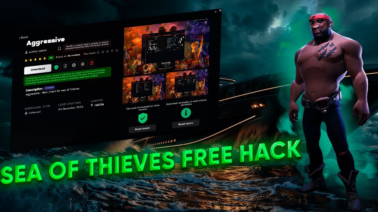 The Best Sea Of Thieves Hack | Free Cheats SOT 2025 | AimBot + WallHack ...