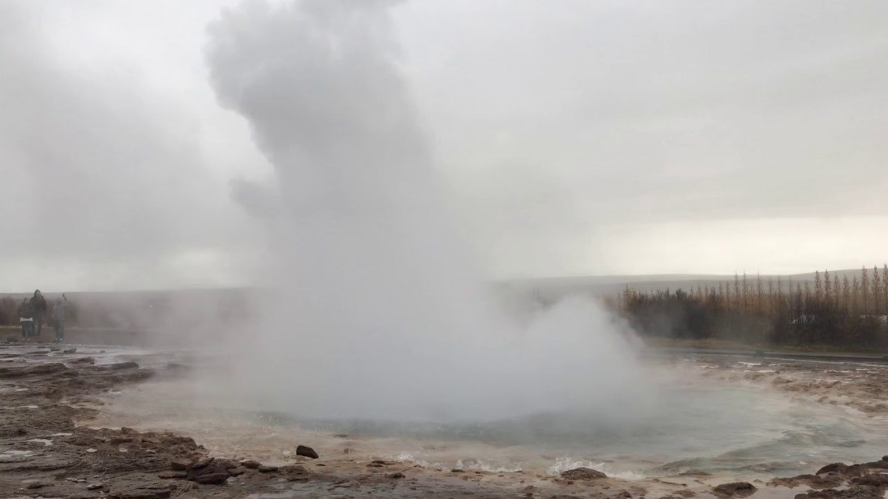 The Great Geysir, Iceland - YouTube