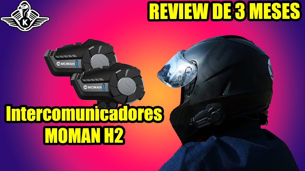 REVIEW COMPLETA - Intercomunicadores Moman H2 para moto - YouTube