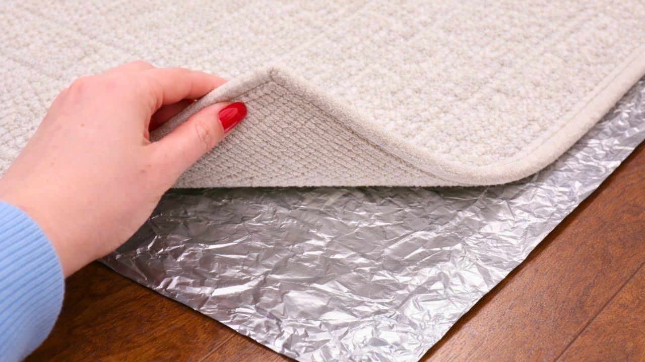 Put Aluminum Foil Under Your Rug and See What Happens - YouTube