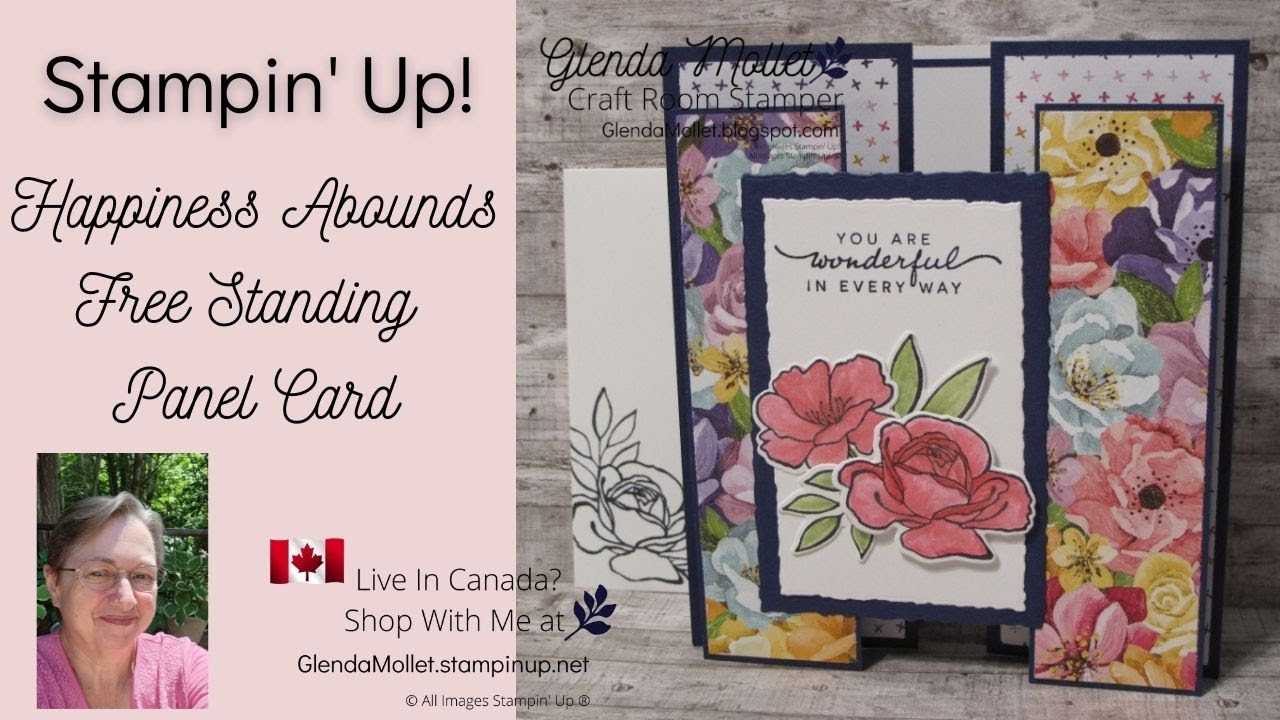 How To Make A Free Standing Panel Fold Card - YouTube