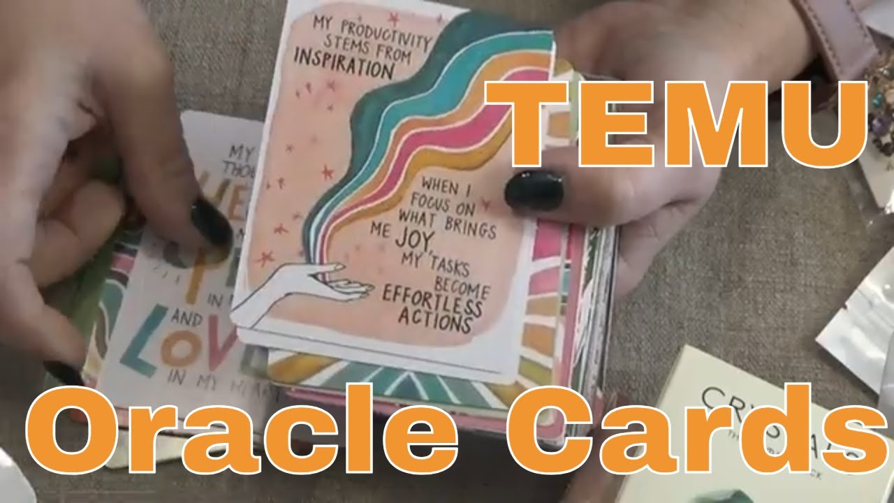 Temu Haul Oracle Cards - YouTube