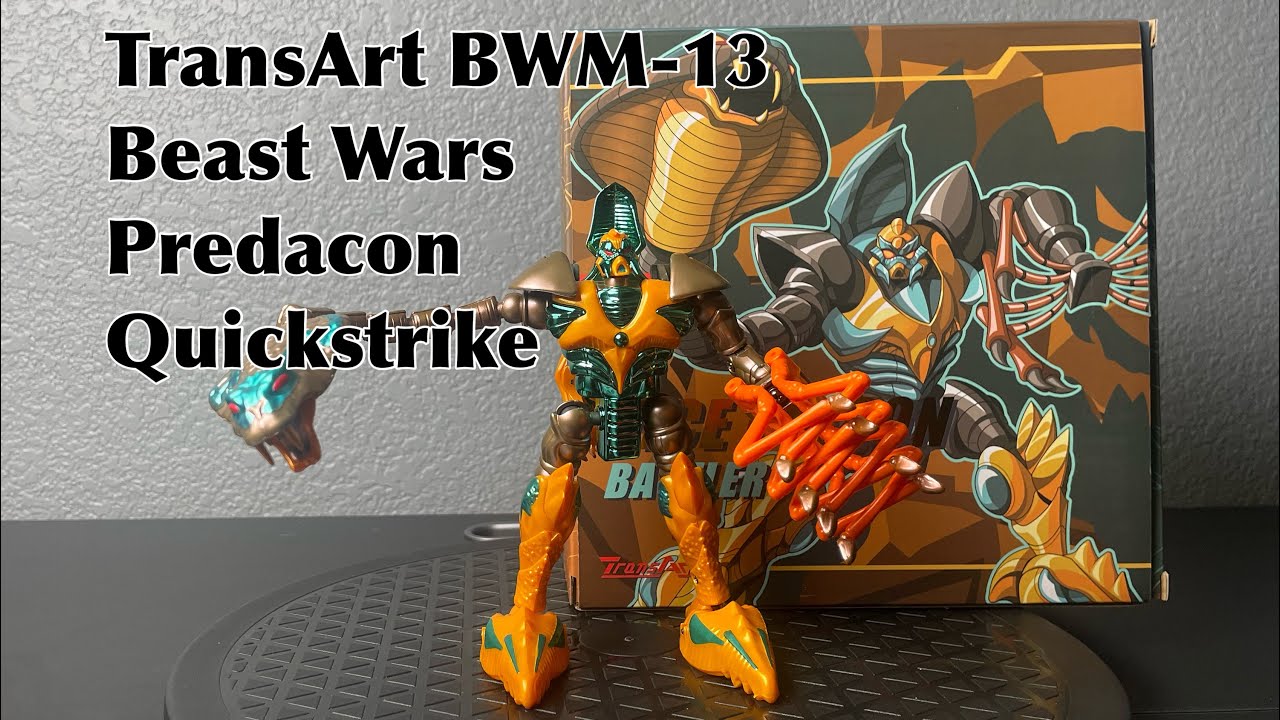 TransArt BWM-13 Beast Wars Predacon Quickstrike - YouTube