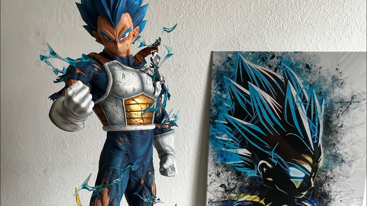 Lx studio ssj Royal Blue Vegeta *Statue Assemble* - YouTube