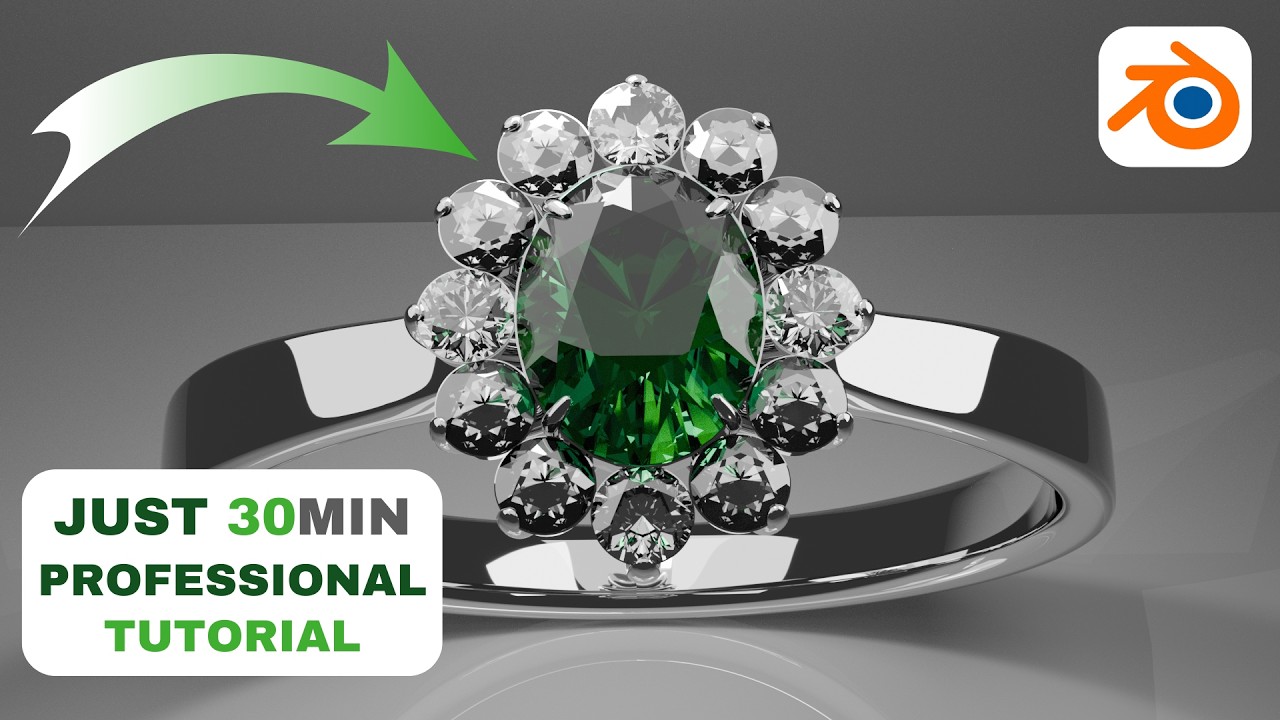 HOW TO CREATE AN EMRALD RING WITH BLENDER 💍 | EASY STEP-BY-STEP ...