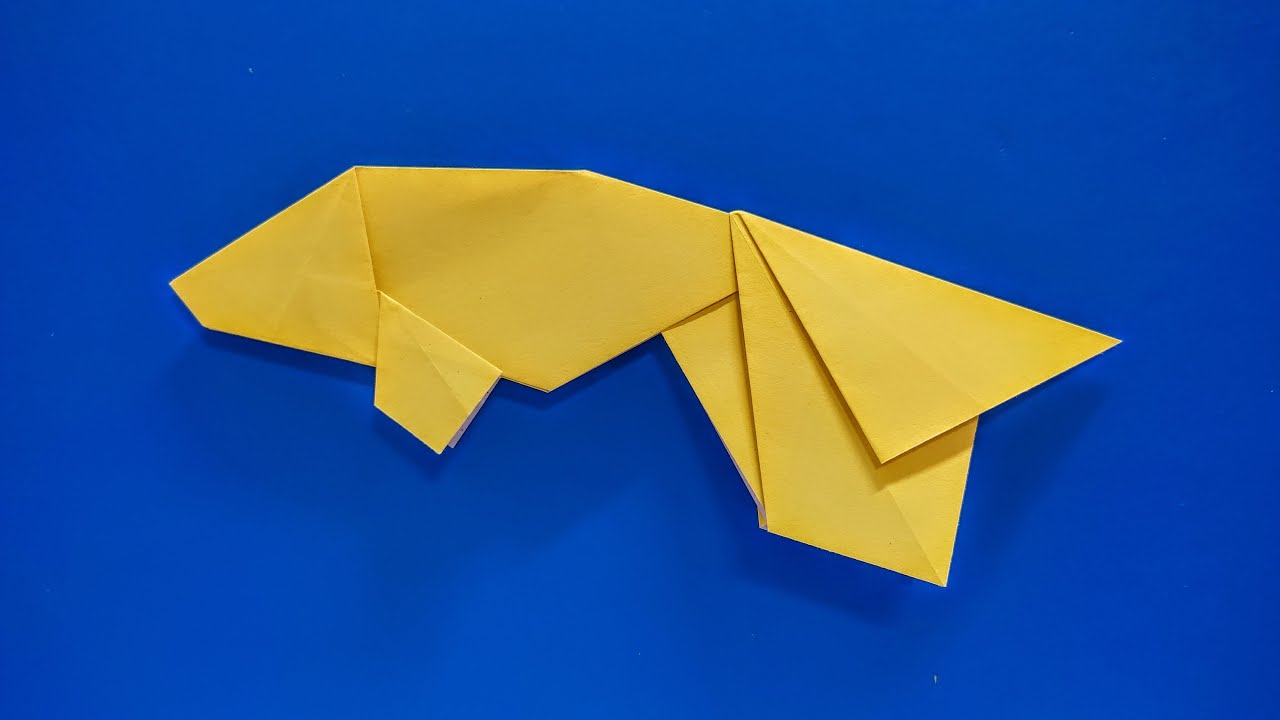 How To Make A Paper Origami Goldfish Easy Step By Step - YouTube