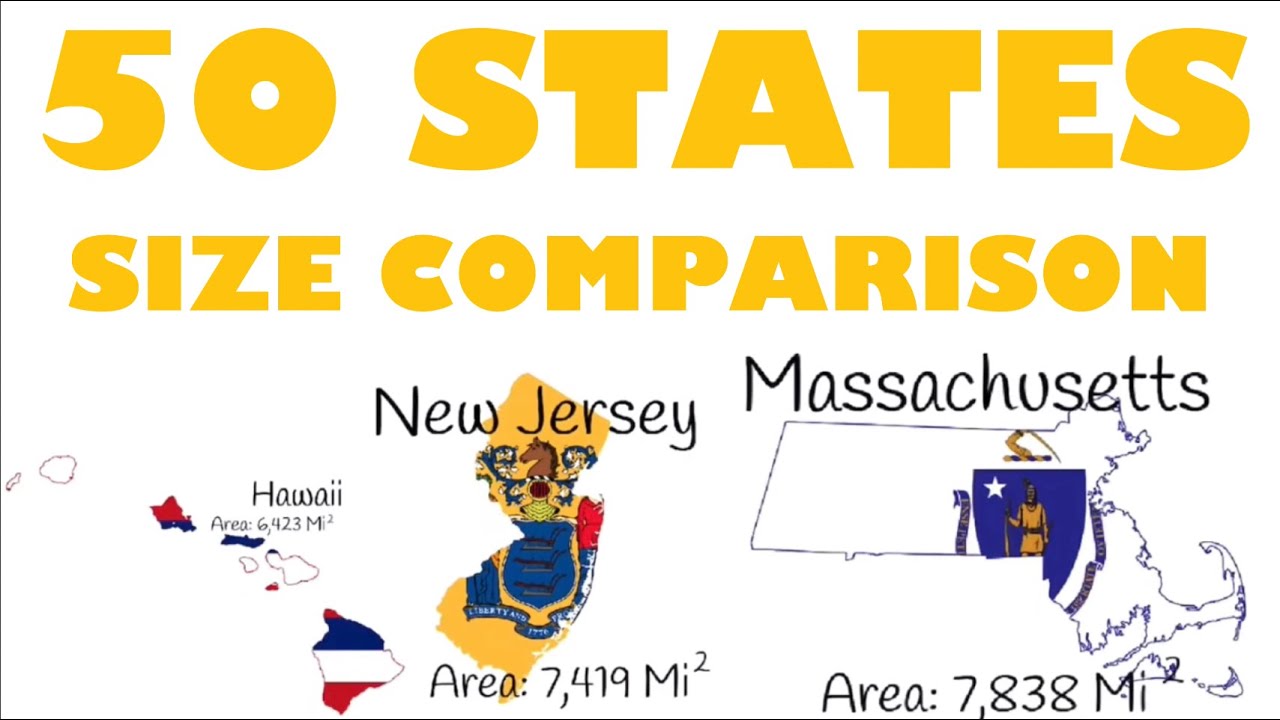 50 States Size Comparison - YouTube