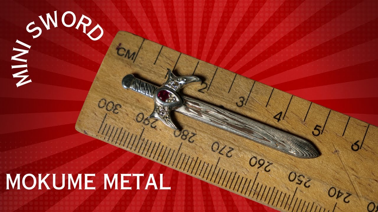 How to make a mini sword in precious metal. - YouTube