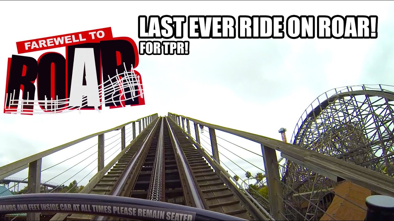 Roar Roller Coaster POV! Last Ever Ride on Roar for TPR! Six Flags ...