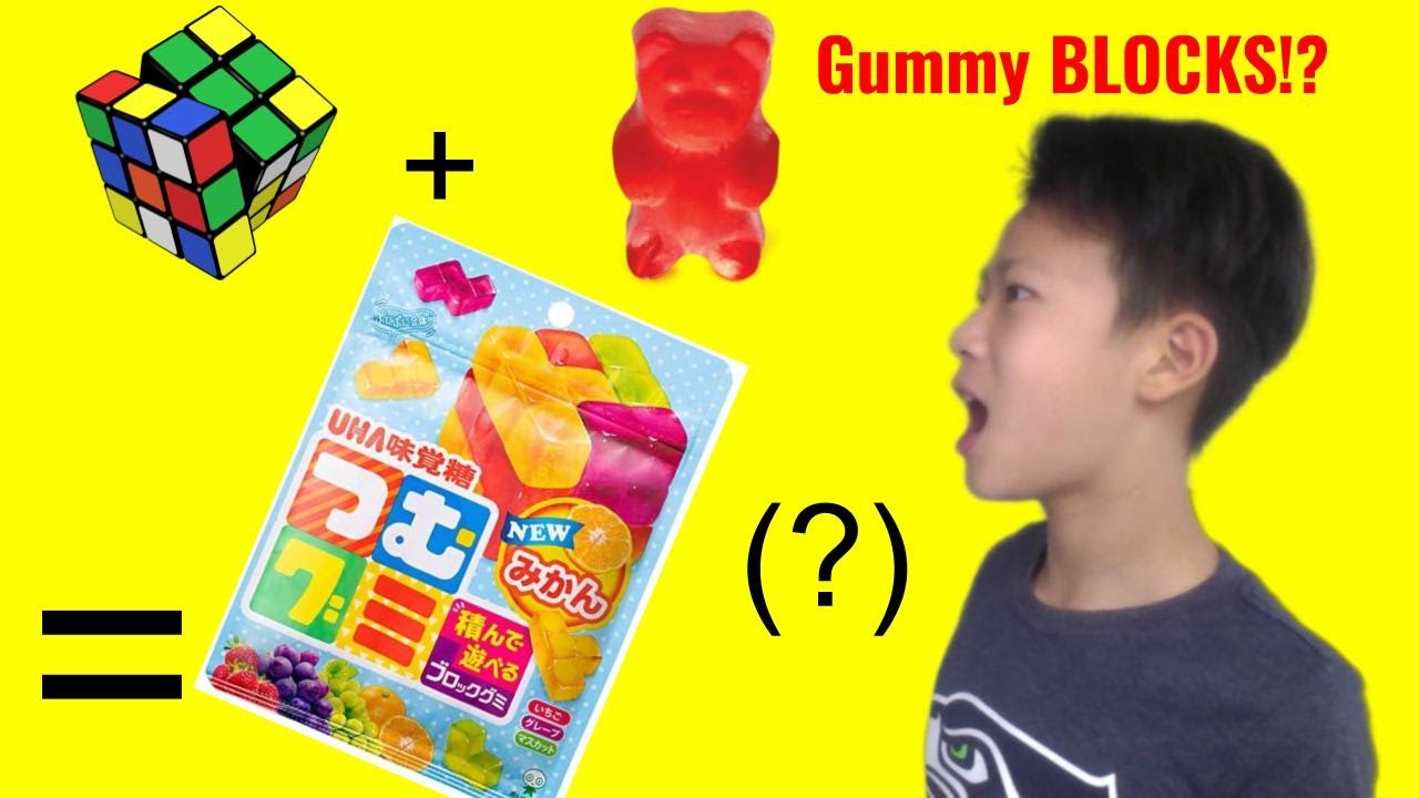 Stacking Gummies to Make a Cube | Japanese Stuff 8 | PepprSoda - YouTube