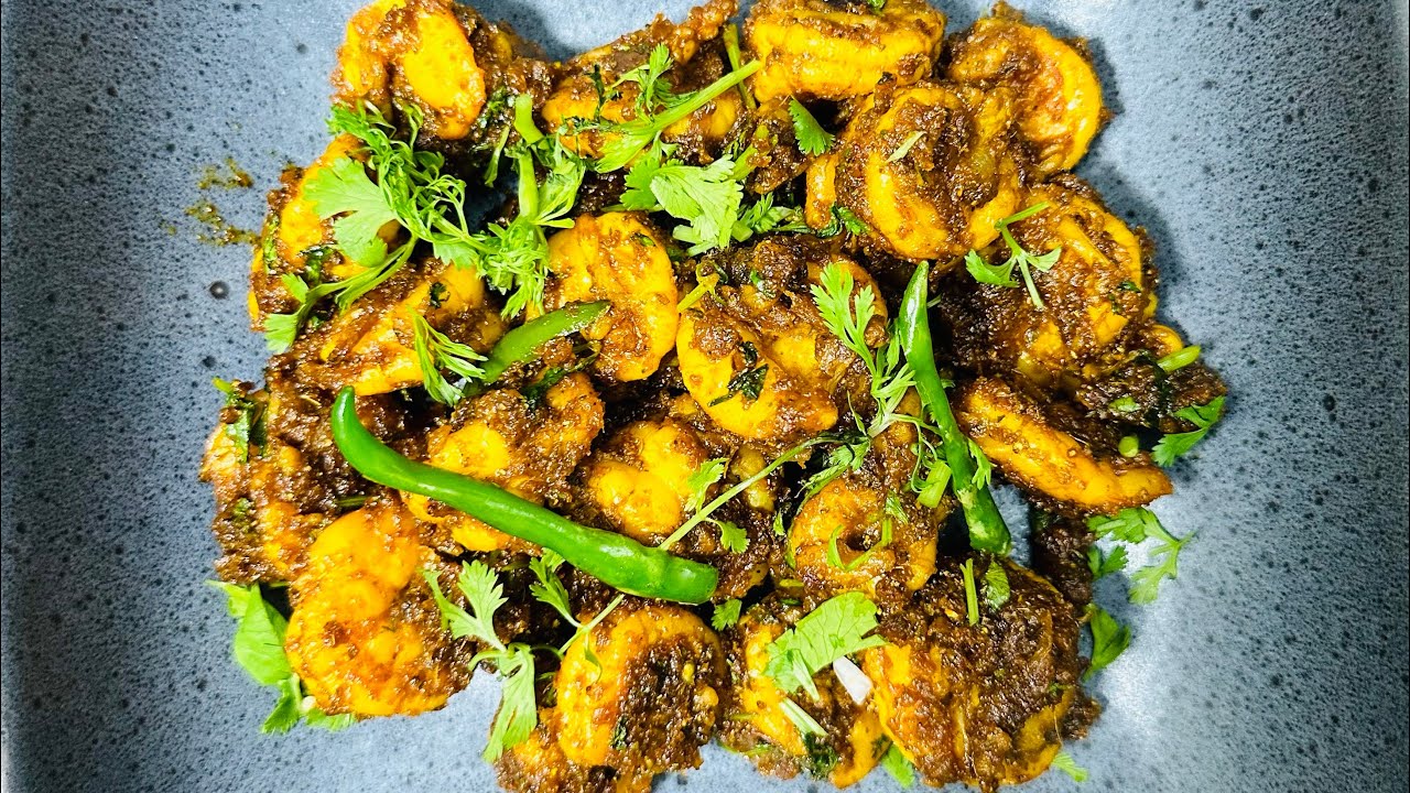 ఆంధ్రా స్టైల్ రొయ్యలు వేపుడు|| Delicious and flavourful Andhra style ...