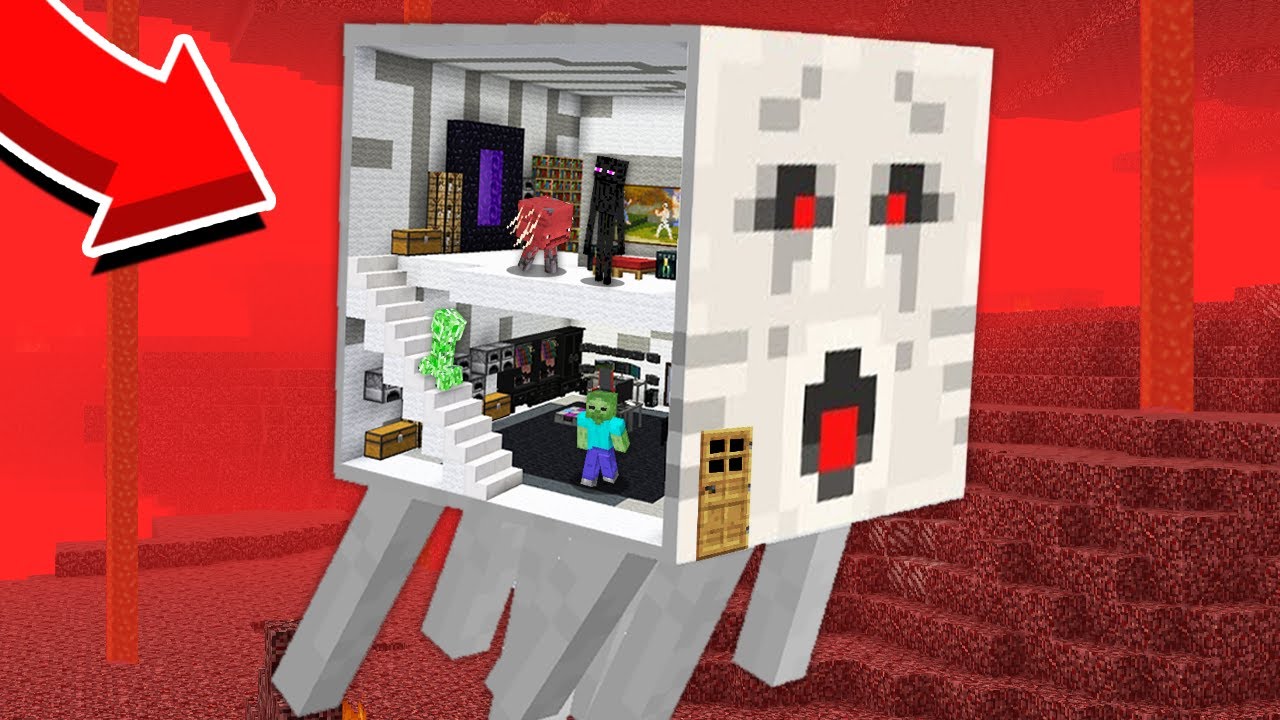 Minecraft Mobs Moved in Ghast Battle ! What Mob is the best? MONSTER ...