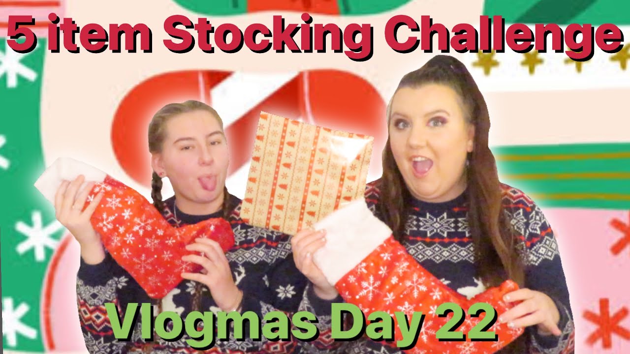 Vlogmas Day 22: 5 item Stocking Challenge - YouTube