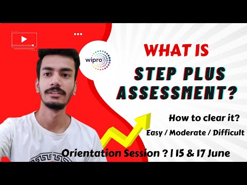 What is step plus assessment | How to clear it | Wipro orientation on 15 and 17 June #techmore