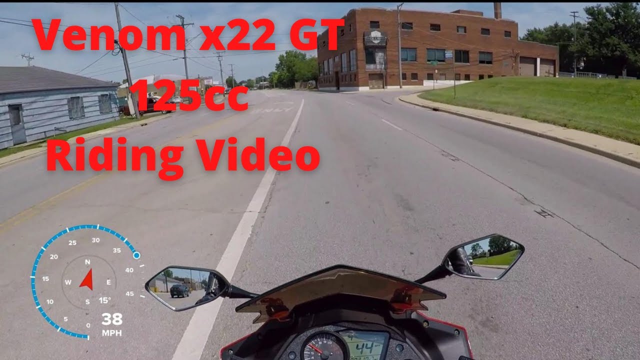 Venom x22 GT 125cc Riding Video - YouTube