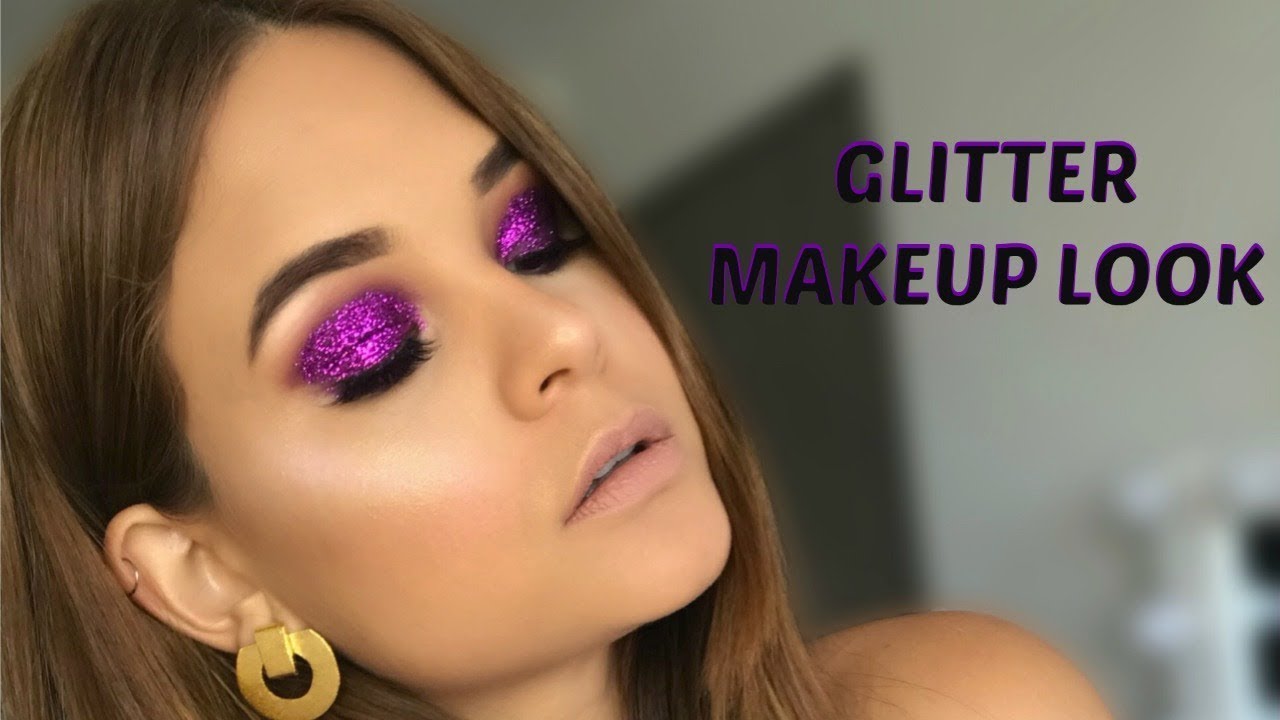 GLITTER MAKEUP - MAQUILLAJE CON ESCARCHA | TESTA ROSA - YouTube