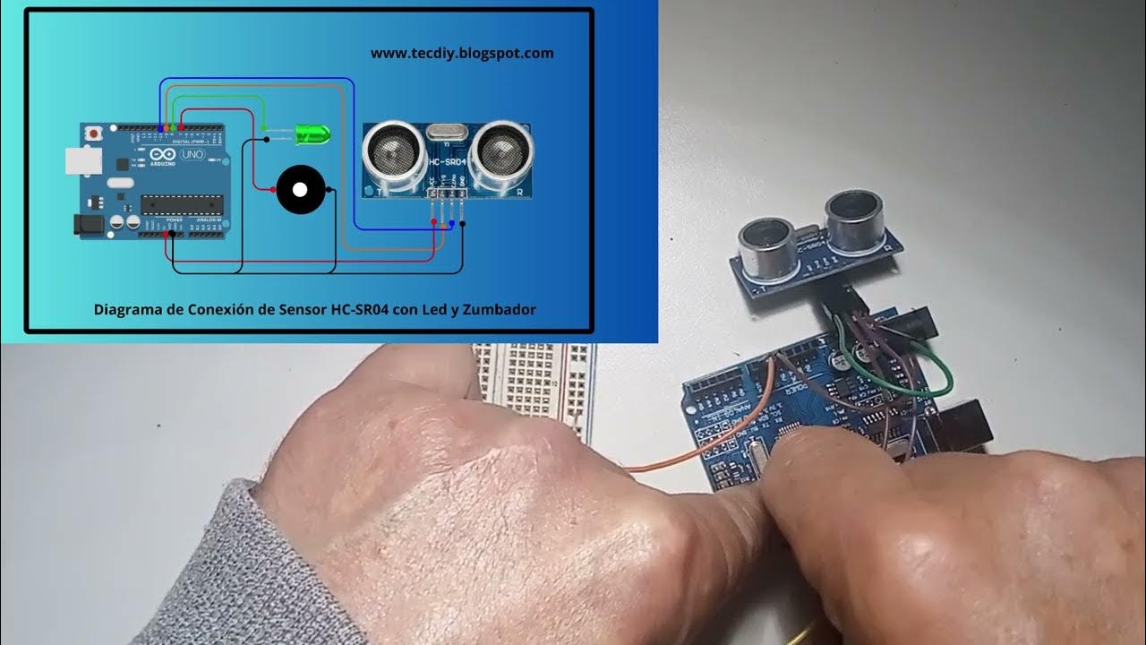 Medir Distancia con Arduino y Sensor Ultrasónico HC-SR04 - Alarma de ...