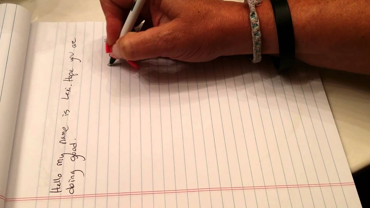 Writing backwards - YouTube