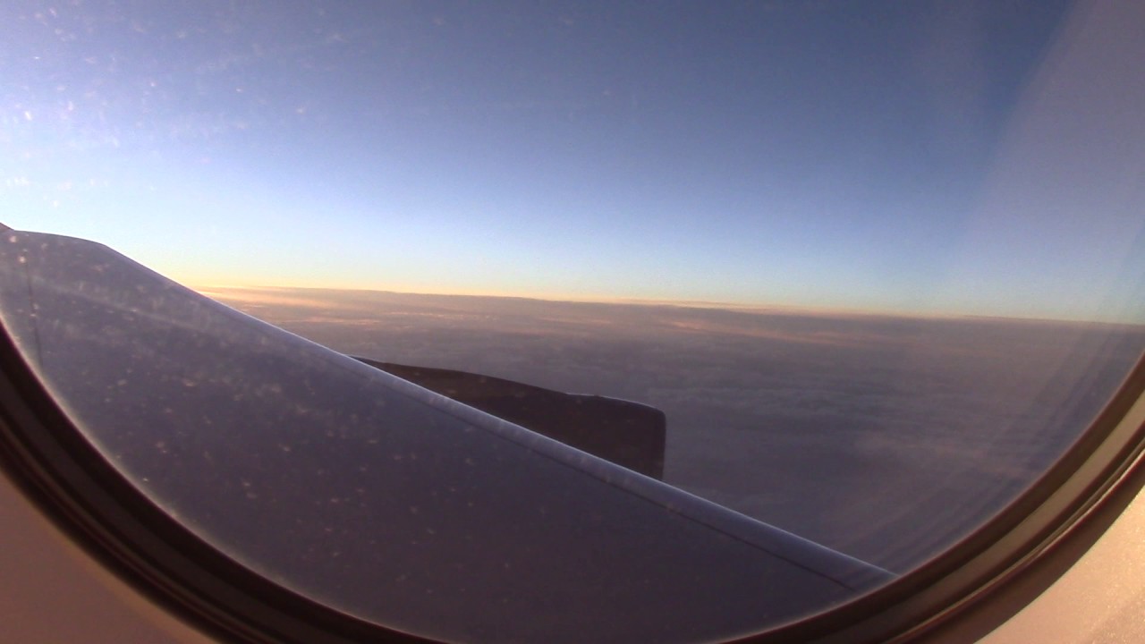 Lufthansa A380 Sunset Flight [LH 401 JFK-FRA] Business Class - YouTube