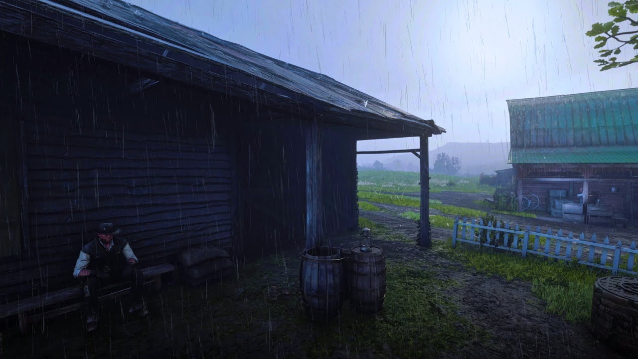 Arthur Morgan Shelters from the Morning Rain at the Mysterious Emerald ...