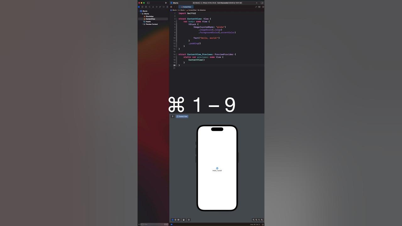 How To Showhide The Navigatorinspector Areas In Xcode Step By Step Keyboard Shortcuts Youtube