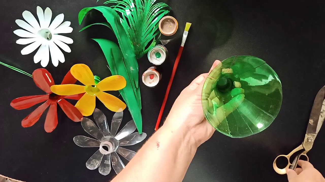 Crafts using Plastic Bottles | Best out of waste (DIY) - YouTube