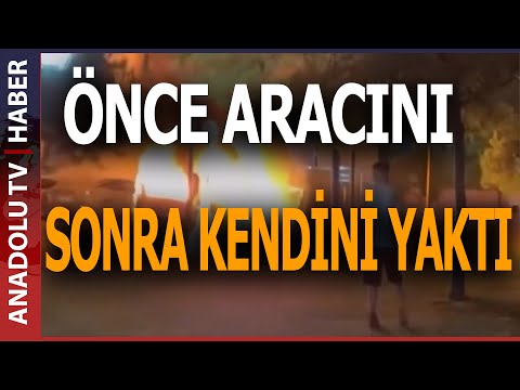 AKIL ALMAZ OLAY: ARACINI VE KENDİNİ YAKTI