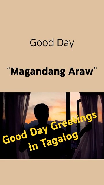 Learn Basic Tagalog Greetings for Any Time of Day! #learntagalog - YouTube